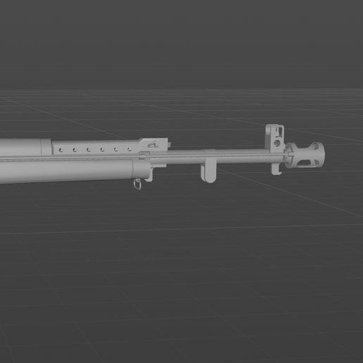 🗺️ Soviet AVS-36 rifle 3D model material・ OBJ File for 3D printing・Cults