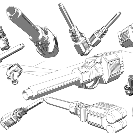 🏆 Battletech - Ultra AC/20・ STL File for ・Cults