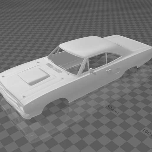🐚 Plymouth Road Runner 1970 Shell Body - Divided Parts for Easy ...