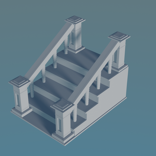STL file 3D Staircase 🪜 (OBJ and 3MF)・3D printing design to download・Cults