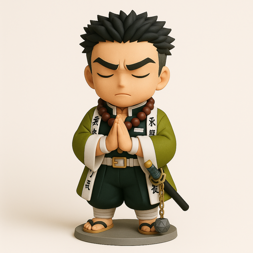 👾 Gyomei Himejima 13#13 Kimetsu no Yaiba stylized mini Collection・ STL ...