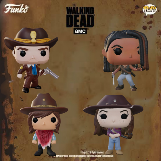 STL file The walking dead Funko Pop 🚶 ・3D print design to download・Cults