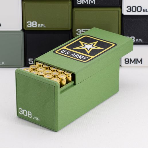 📦 Ammo box 308 WIN BBOX ammunition storage 10/20/25/50 rounds ammo ...
