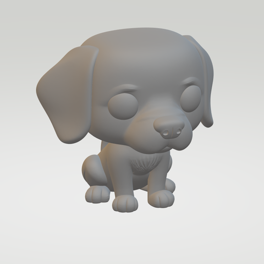 🐕 Funko Pop Style Beagle Dog – 3D Printable Figurine・ STL File for 3D ...