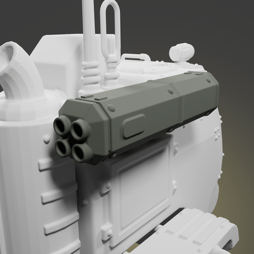 🚀 Grimdark rocket box・ STL File for 3D printing・Cults