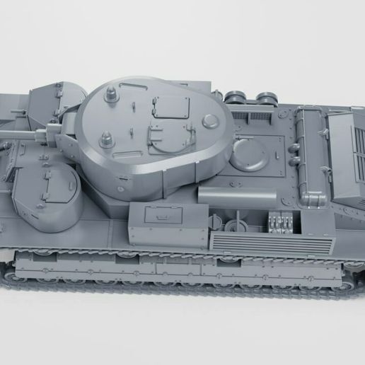 🪖 Medium tank T-28А (USSR, WW2) + T-28M (Finnish, WW2)・ 3D File for 3D ...