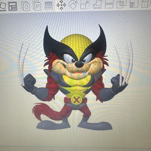 STL file Taz as Wolverine 🎨 (3MF)・3D printable model to download・Cults