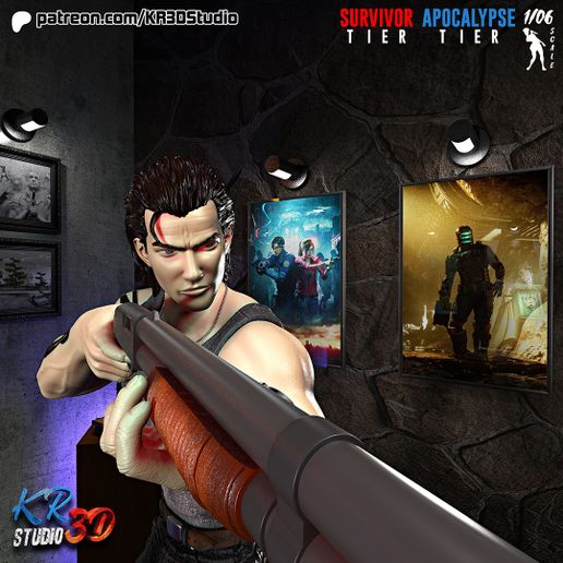 🐕 BILLY COEN - RESIDENT EVIL 0 - SURVIVAL HORROR - KR3D STUDIO・ 3D File ...