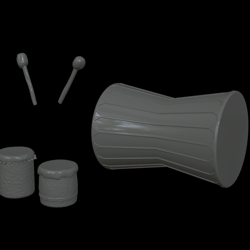⭐ Star Wars Ewok Drums 2 for 3.75" and 6" figures・ 3D File for 3D ...