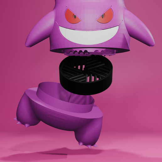 🐉 Gengar Grinder - Pokemon・Free STL File for 3D printing・Cults