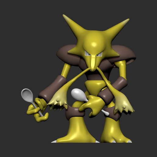 🐉 Pokemon - Alakazam with 2 poses・ STL File for ・Cults