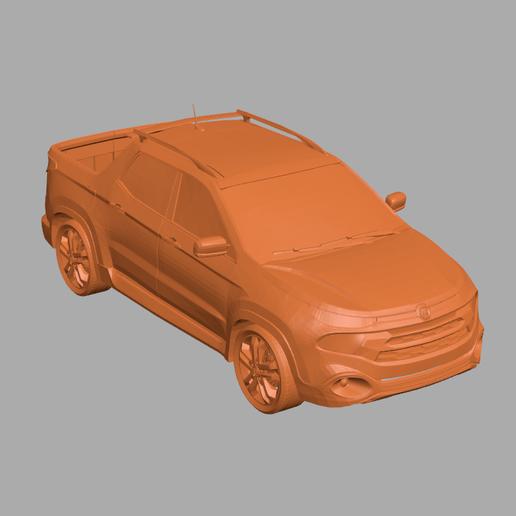 STL file Fiat Toro 2018 🏠 ・Model to download and 3D print・Cults
