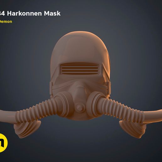 🎬 Dune 1984 Harkonnen Mask・ 3D File for ・Cults