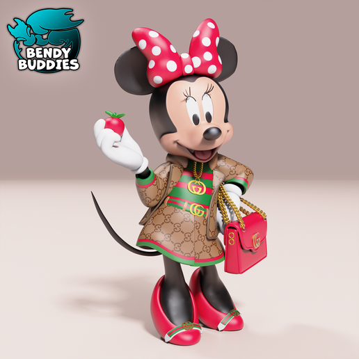 👧 Fashion Girl Mouse / Cartoon Minnie Character / Comic Outfit Model ...