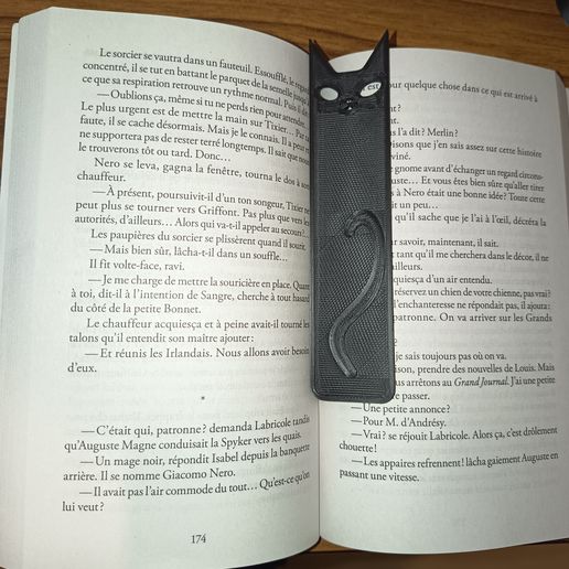 🐱 Cat bookmark・Free STL File for 3D printing・Cults