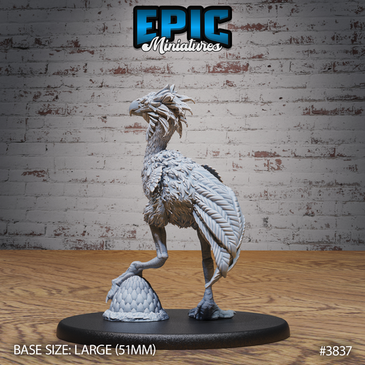 3D file Terror Bird Classic Set ‧ DnD Miniature ‧ Tabletop Miniatures ...
