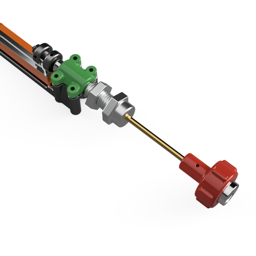 💭 Cessna Mixture Lever — CAD & STL (Vernier Push‑Pull with Micro‑Adjust ...