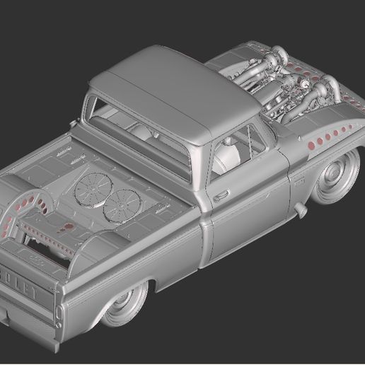 🚗 Chvey C-10 V8 Performance 1972・ STL File for 3D printing・Cults