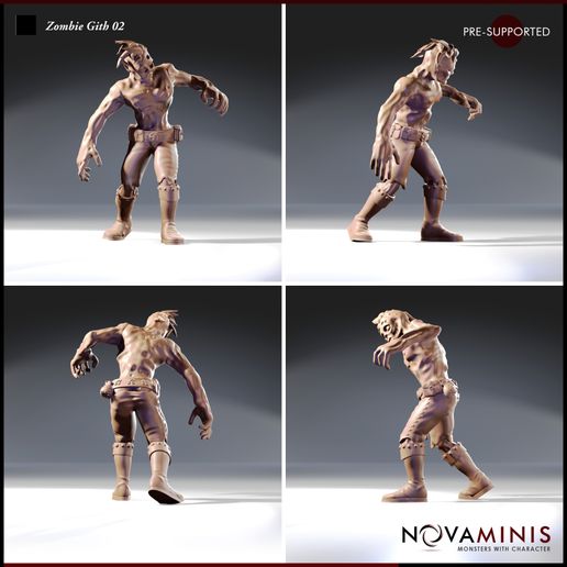 3D file Zombie Gith 01 🧟 ・3D printer model to download・Cults