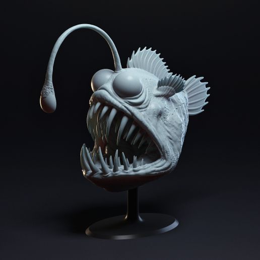 🐠 Angler Fish・ STL File for 3D printing・Cults