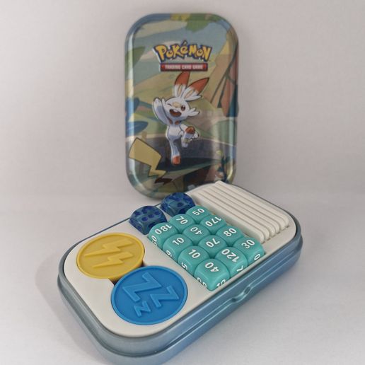 🐉 Pokemon Mini Tin Insert with markers・ STL File for 3D printing・Cults
