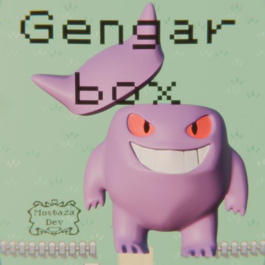 🐉 Gengar Pokemon Box・Free STL File for 3D printing・Cults