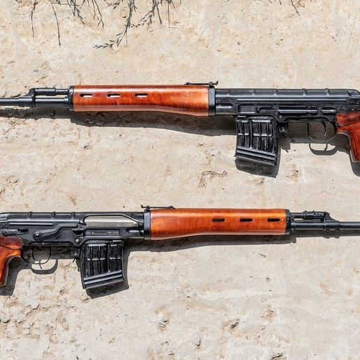 STEP file SVD Dragunov sniper rifle completely collapsible model 1:1 🔫 ...