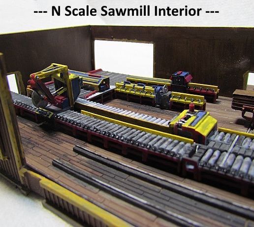 👽 N Scale Sawmill Interior Detail for South Part of Mill....・Free 3D ...