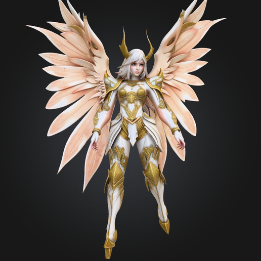 🤖 Android Angel 2・Free STL File for 3D printing・Cults