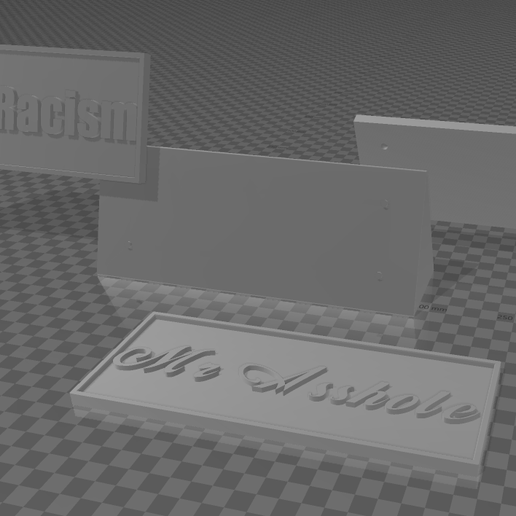 🚩 Double Sided Desk Name Plate・Free STL File for 3D printing・Cults