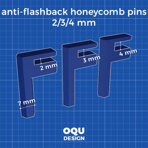🧞‍♂️ Honeycomb Pins Anti Flashback for laser cutter・ STL File for 3D ...