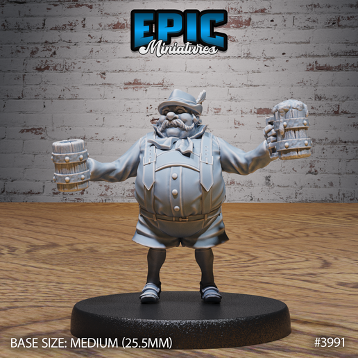 Archivo 3D Boar Owner Beer ‧ DnD Miniature ‧ Tabletop Miniatures ...