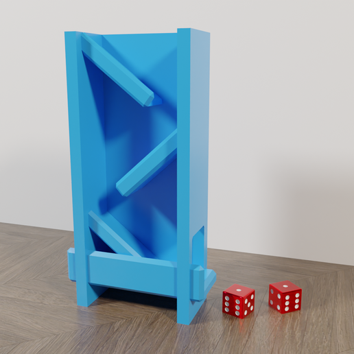 🎲 Dice tower・ STL File for 3D printing・Cults