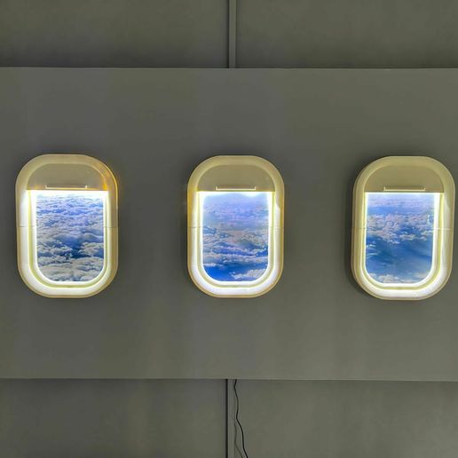 ️ Aircraft window frame・ STL File for 3D printing・Cults