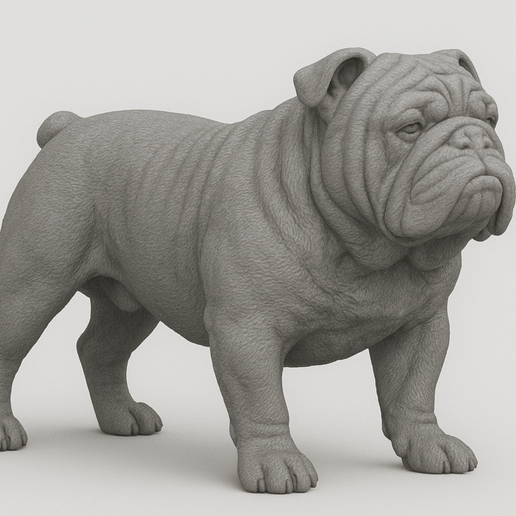 📁 Bulldog STL FILE FOR PRINTER 3D・ STL File for 3D printing・Cults
