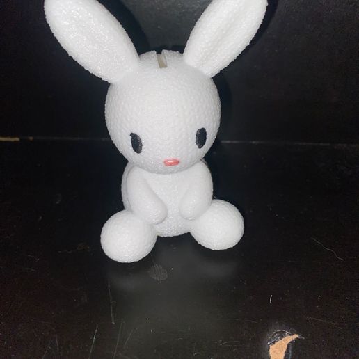 🐇 Crochet rabbit piggy bank・ STL File for 3D printing・Cults