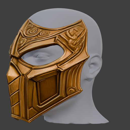 🦂 Warrior Scorpion Mask・ STL File for 3D printing・Cults