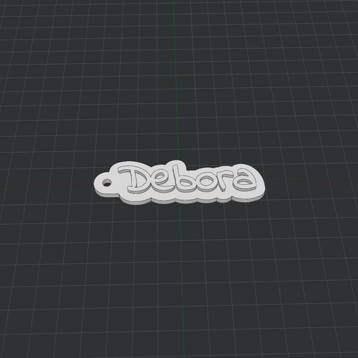 🗝️ Keychain Debora・ STL File for ・Cults