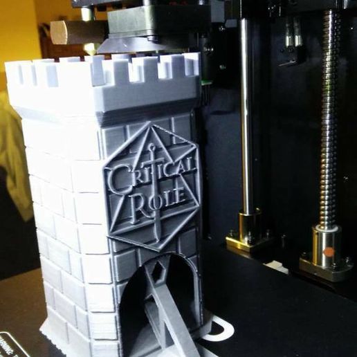 🎲 Critical Role Dice Tower Castle remix・Free 3D File for ・Cults