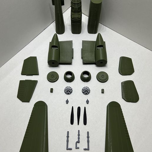 🛩️ North American B-25 Mitchell 1/48・ STL File for ・Cults