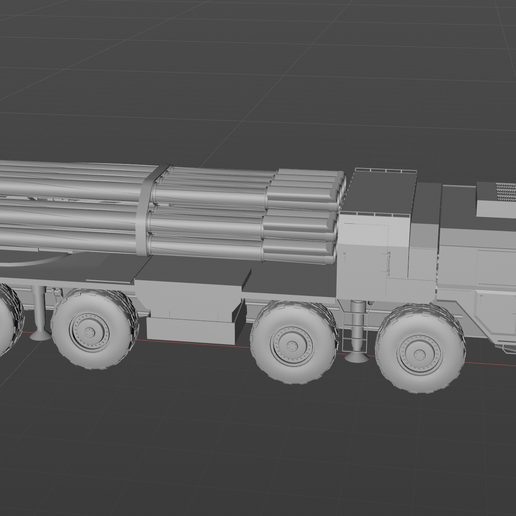 🇨🇳 China PHL-03 self-propelled rocket launcher 3D model material・ OBJ ...