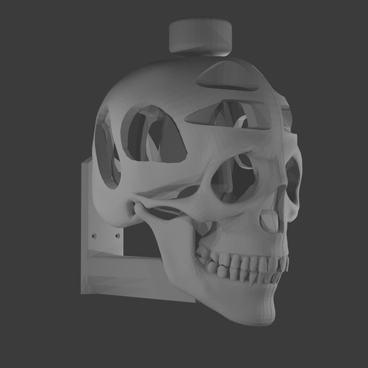 STL file Skull Helmet Holder 💀 ・3D print model to download・Cults