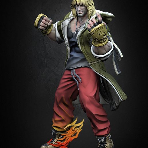 🎮 Ken Masters・ STL File for 3D printing・Cults