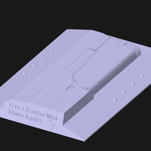 STL file OWB Glock G19 + Baldr Mini Olight Flashlight 🔫 ・3D printable ...