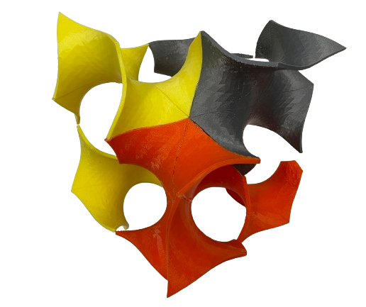 🎨 Gyroid, Quadrangular Tile 60, Quad_60・Free 3D File for ・Cults