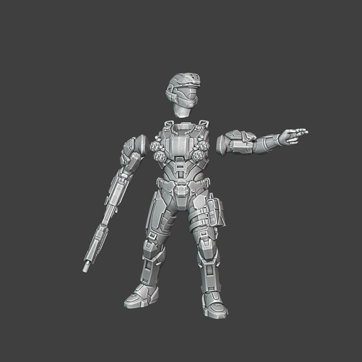 😇 Halo Infinite ODST Modular Spartan Miniature - Flash - Ground Command ...