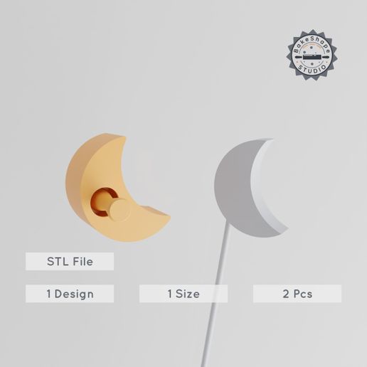 🌙 Moon Cake Pop Mold Set, Crescent Designs, Celestial Night Orb Theme ...