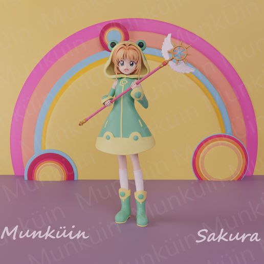 Archivo 3D Sakura Frog Fan art 🐸 ・Modelo imprimible en 3D para ...