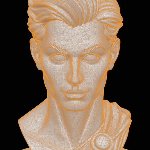 ♂️ Stylized Male Character Bust・ 3D File for 3D printing・Cults