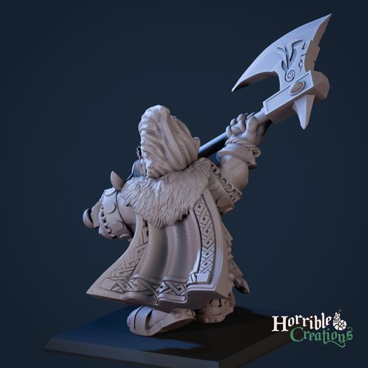 😡 Angry elder dwarf lord・ STL File for 3D printing・Cults